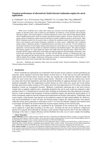 Transient performance of alternatively fueled internal combustion engines for naval applications