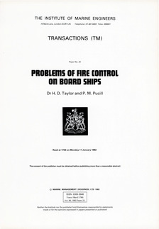 Problems of Fire Control On Board Ships